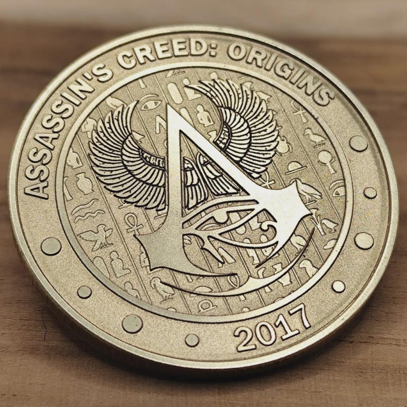 Personalized Assassin's Creed (ALL Games) 40mm Solid Brass Challenge ...