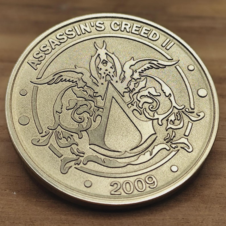 Personalized Assassin's Creed (ALL Games) 40mm Solid Brass Challenge ...