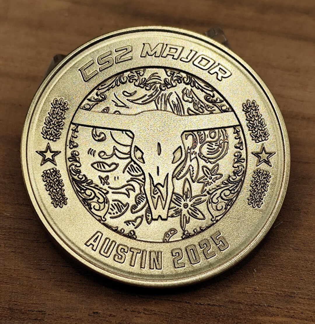 Personalizable CS2 Major Austin 2025 Solid Brass Challenge Coin 40mm - Etsy