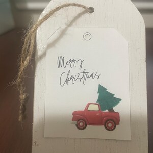 Truck W/tree Tags. Instant Download Printable Christmas Gift Tags ...