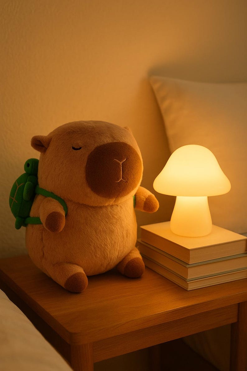 Capybara Plush Toy With Turtle Backpack: Ultra-soft Stuffed Animal - Etsy