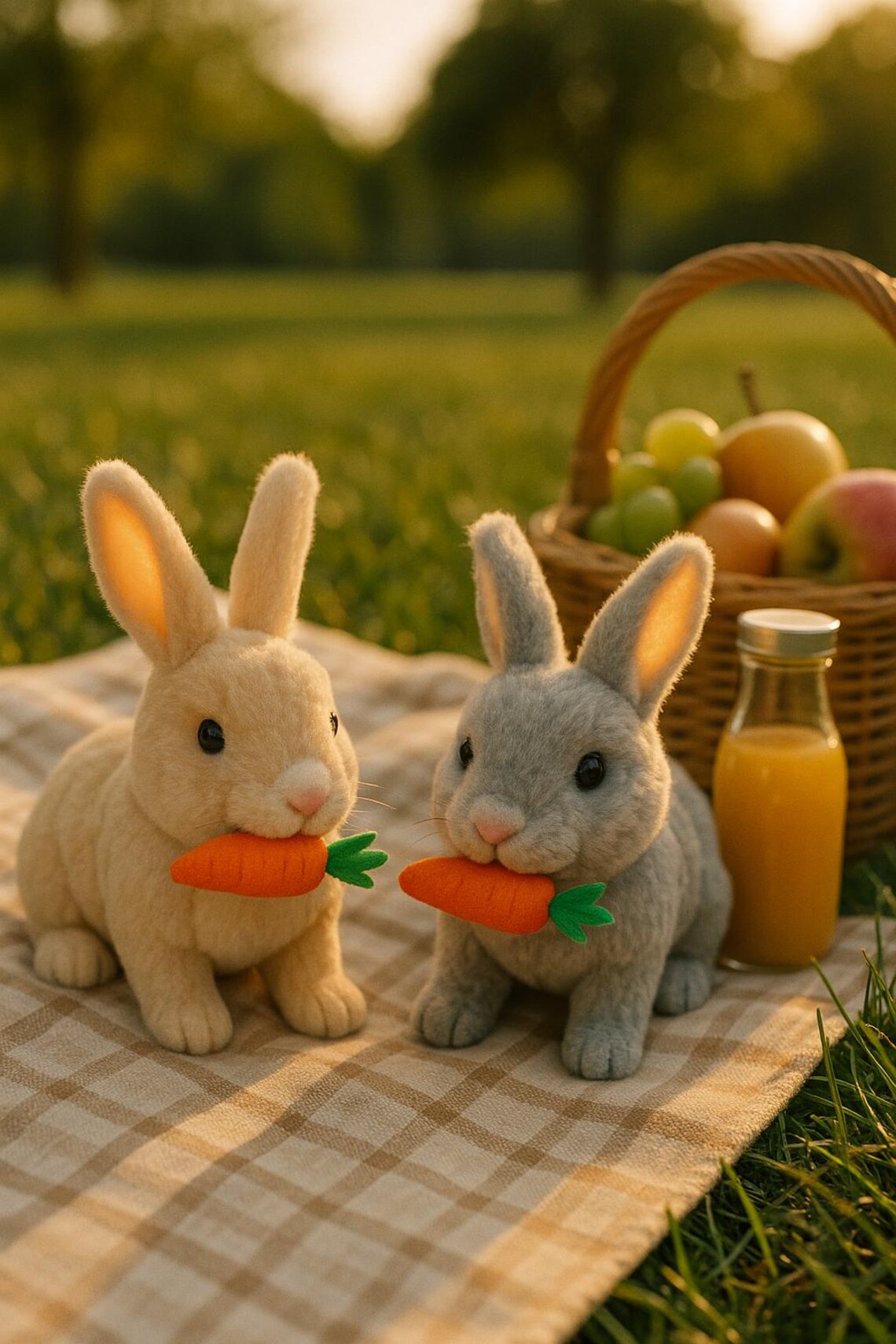 Light-up Ears Plush Bunny Toy: Talking Easter Rabbit With Carrot - Etsy