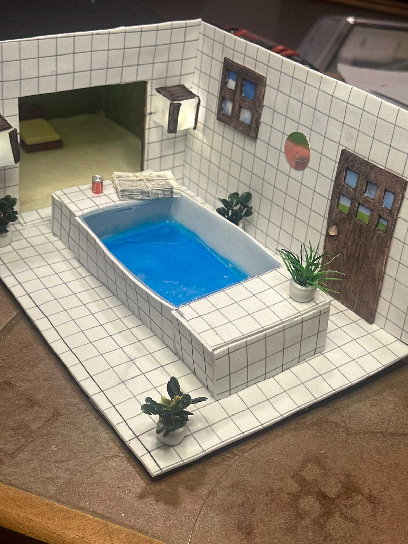 Poolrooms Diorama Liminal - Etsy