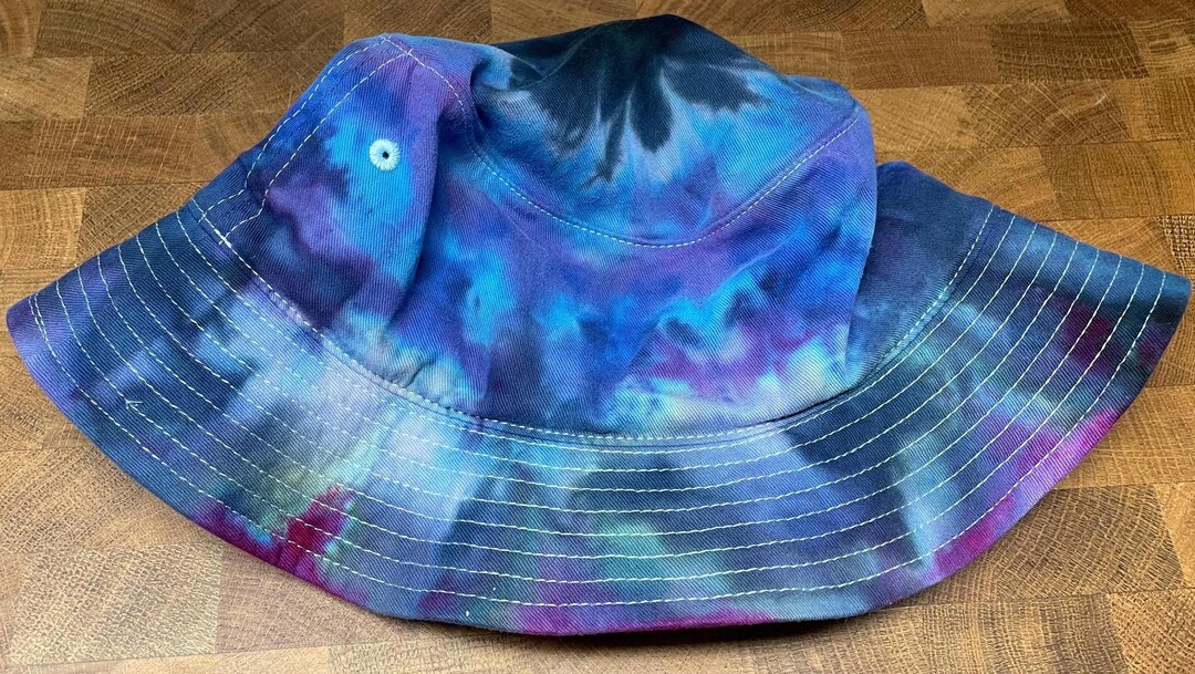 Blue Vision Bucket Hat- Tie Dye Hat Unisex - Etsy