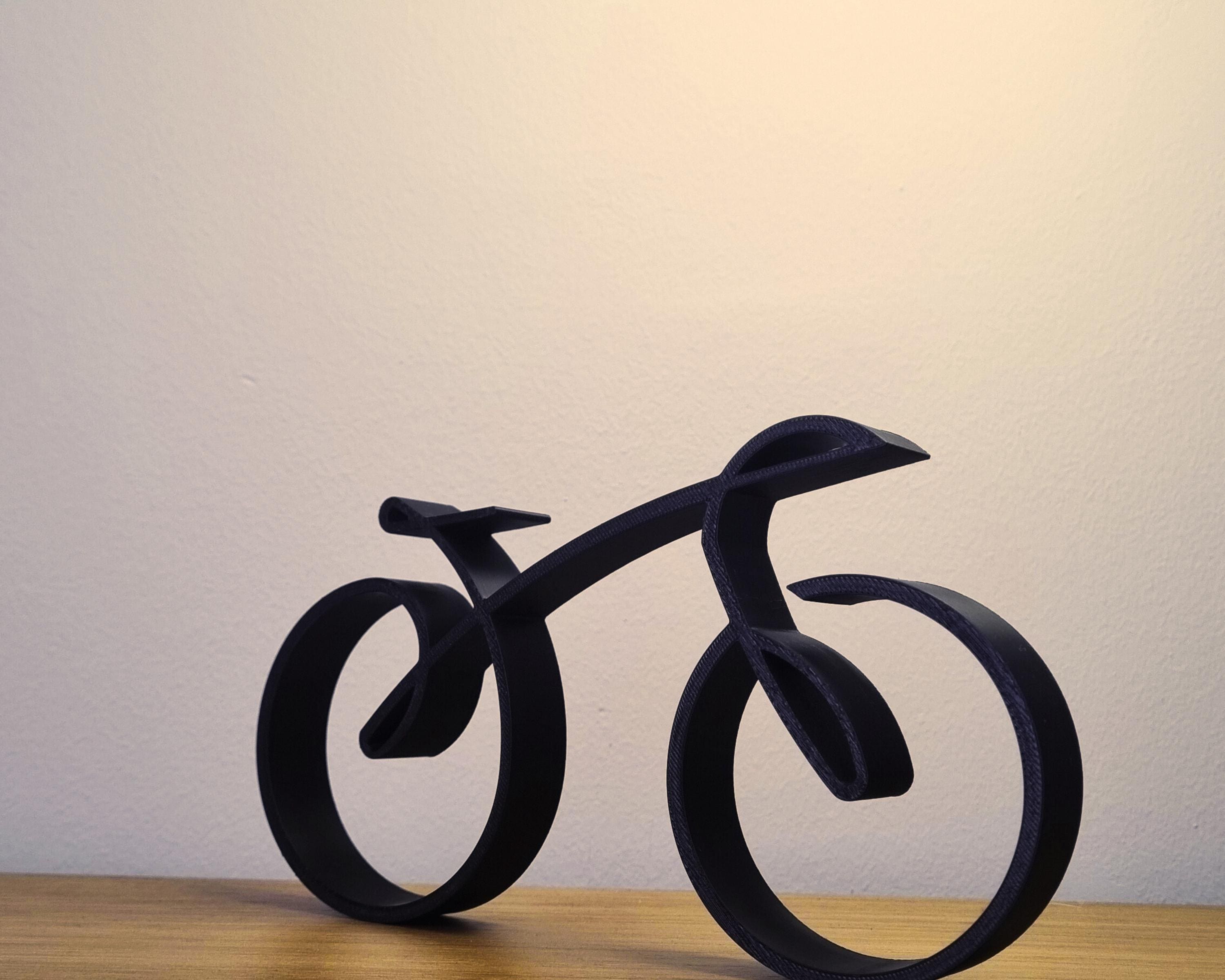 3D Print File Stl Minimalistic Bicycle Sculpture | Digital Stl Download ...