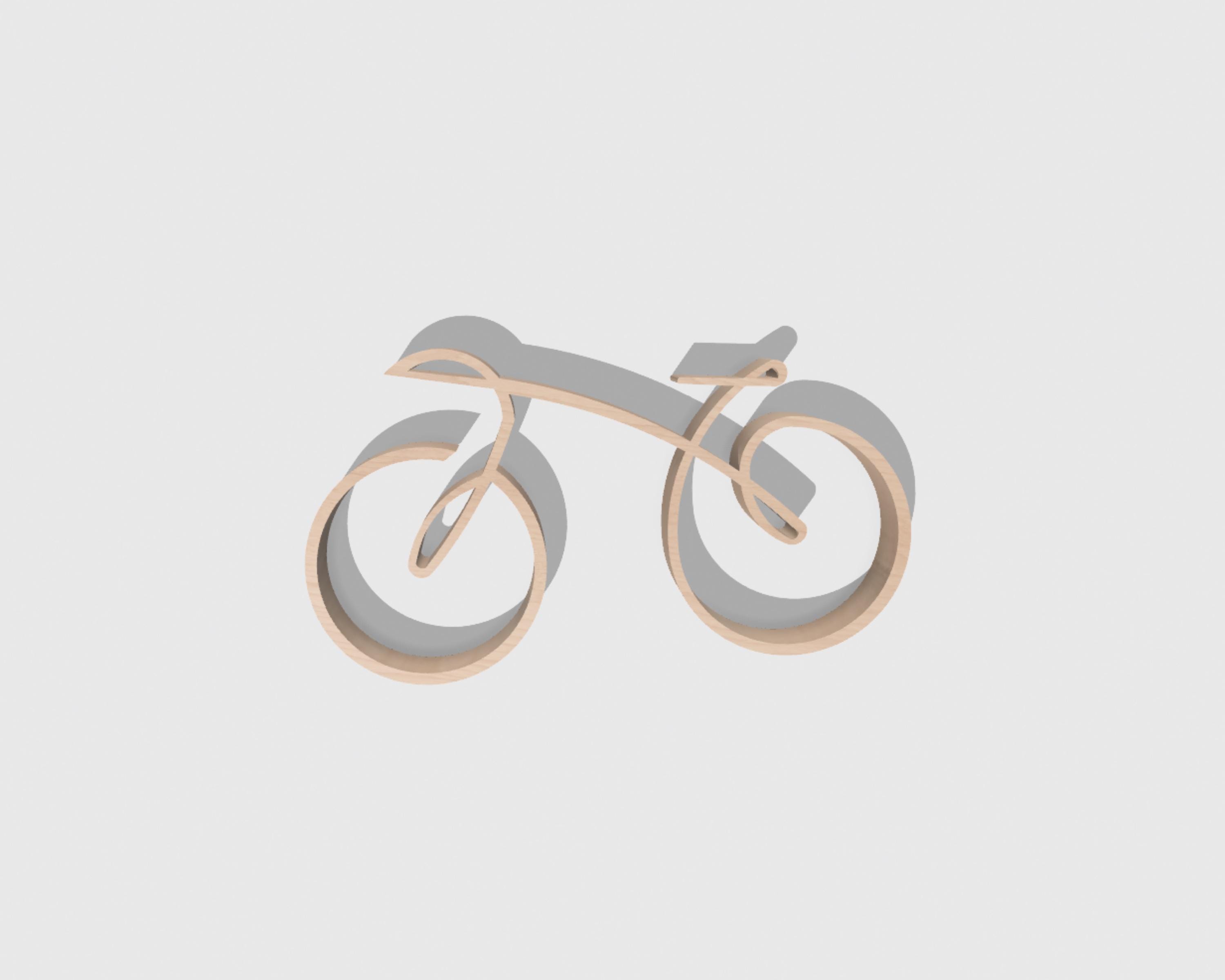 3D Print File Stl Minimalistic Bicycle Sculpture | Digital Stl Download ...
