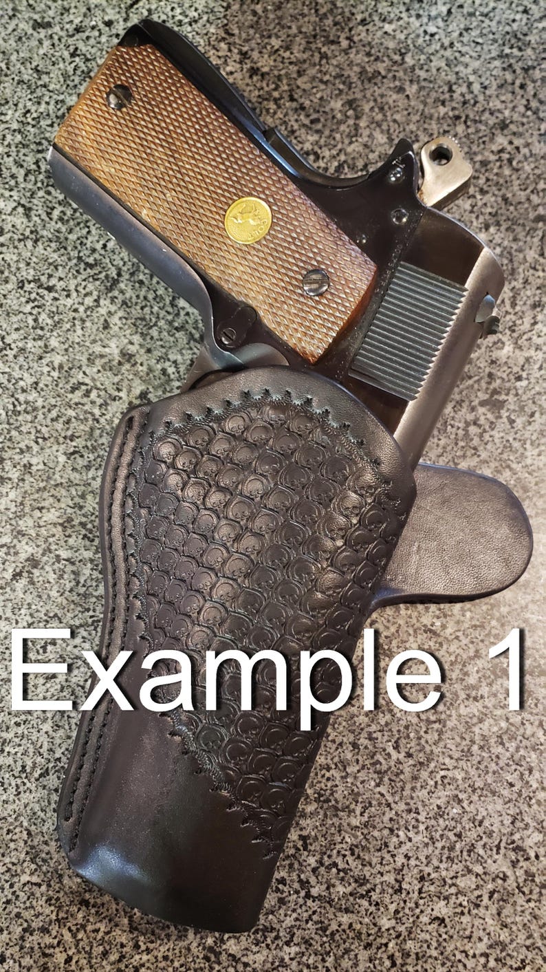 Holster Making Template Design Guide Leather Working Holster Pattern ...