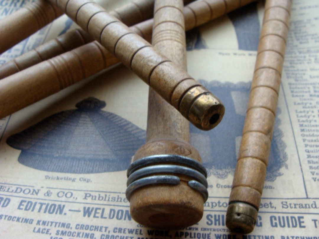 3 Antique Beautiful Wooden Spools Bobbins Wonderful for Farmhouse Decor ...