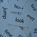 Six Vintage Antique 1970s Word Flash Cards - Etsy