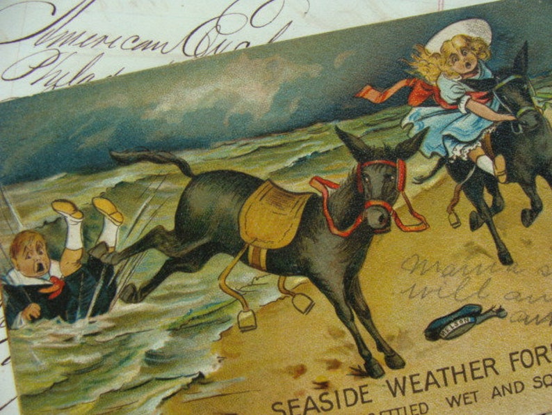 Antique 1908 Punch Style Postcard - Etsy