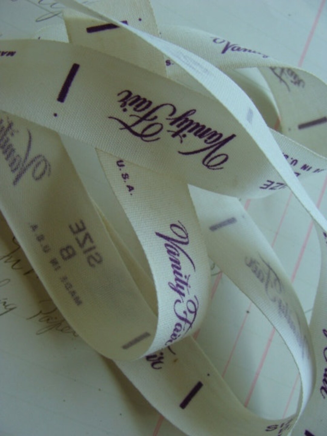 1950s Antique Vanity Fair Uncut so Soft Cotton Grape Colored Labels ...