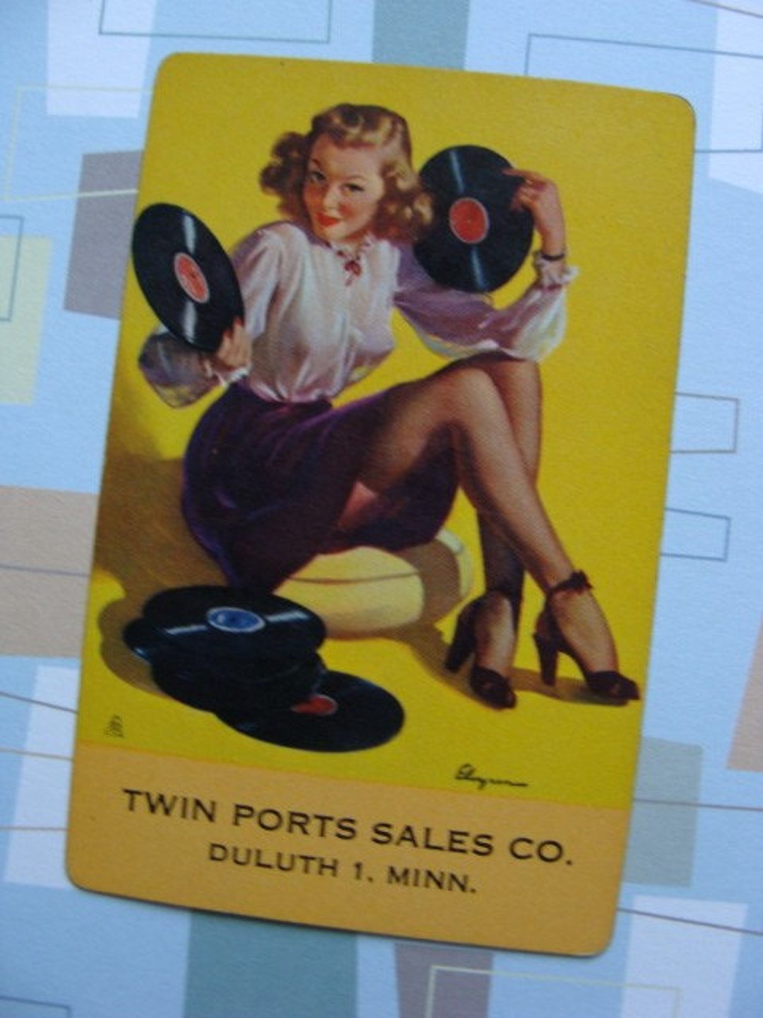 Vintage 1950s Rock N Roll Floozy Pin up Girl Vintage Playing Cards - Etsy