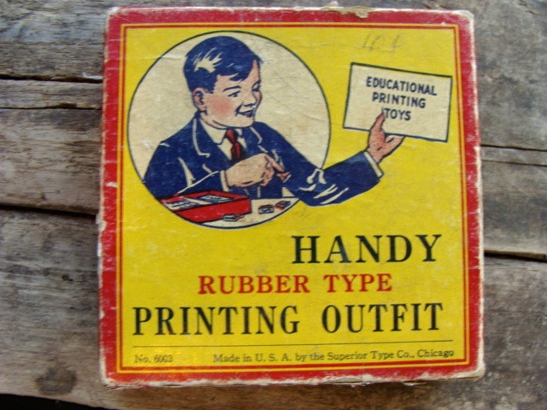 Antique Small Rubber Numbers and Dates in Original Box - Etsy