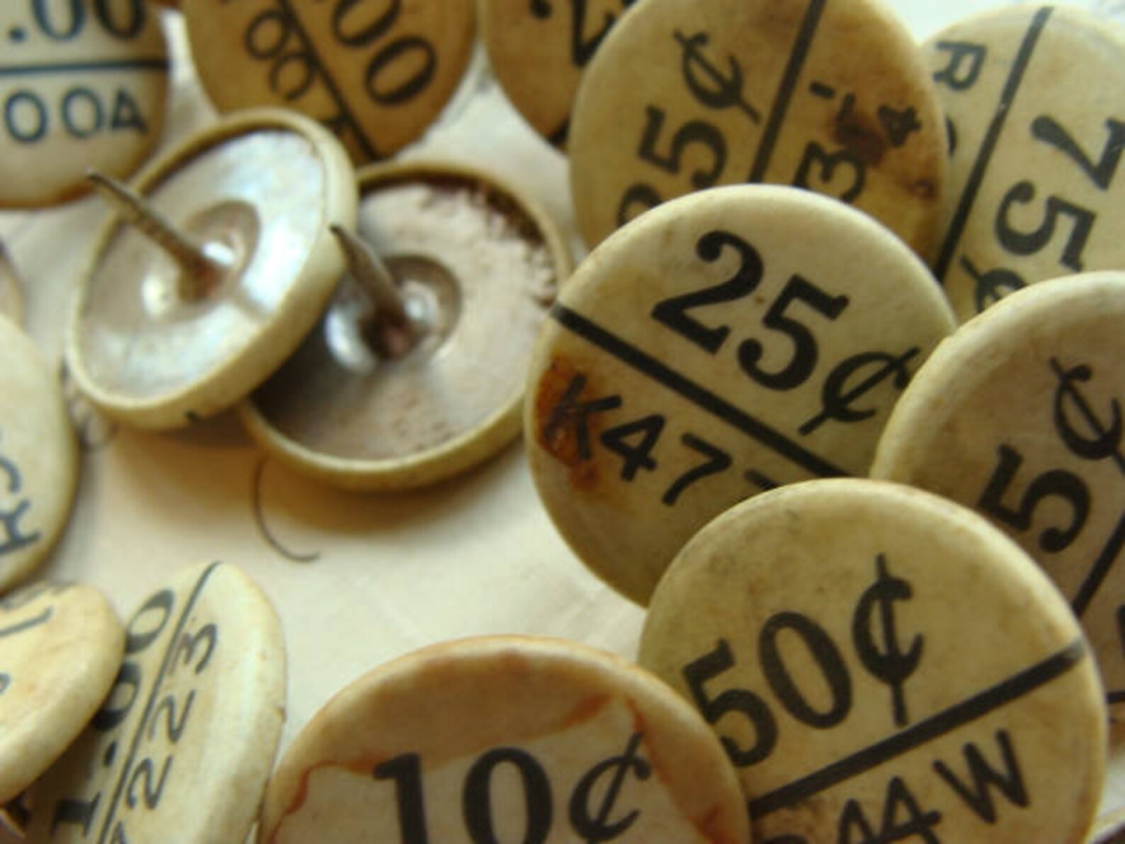 Rare Antique Metal Price Tag Numbered Large Tack - Etsy