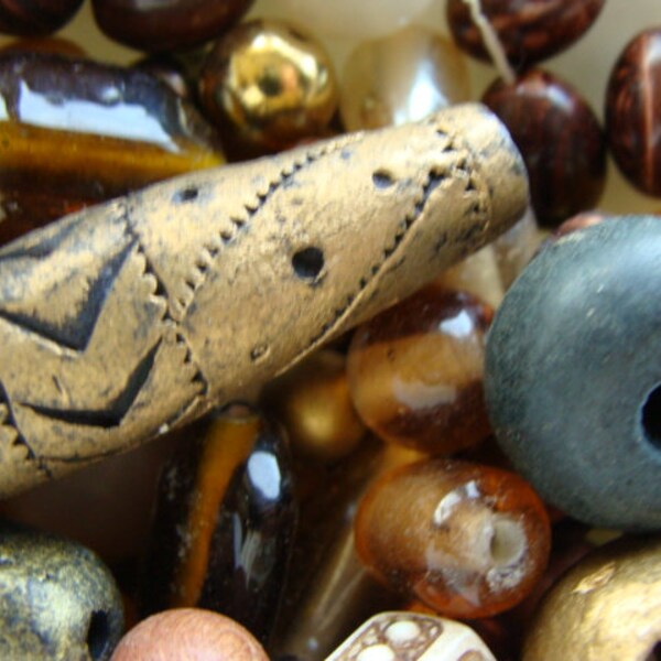 Antique Glass Beads - Etsy