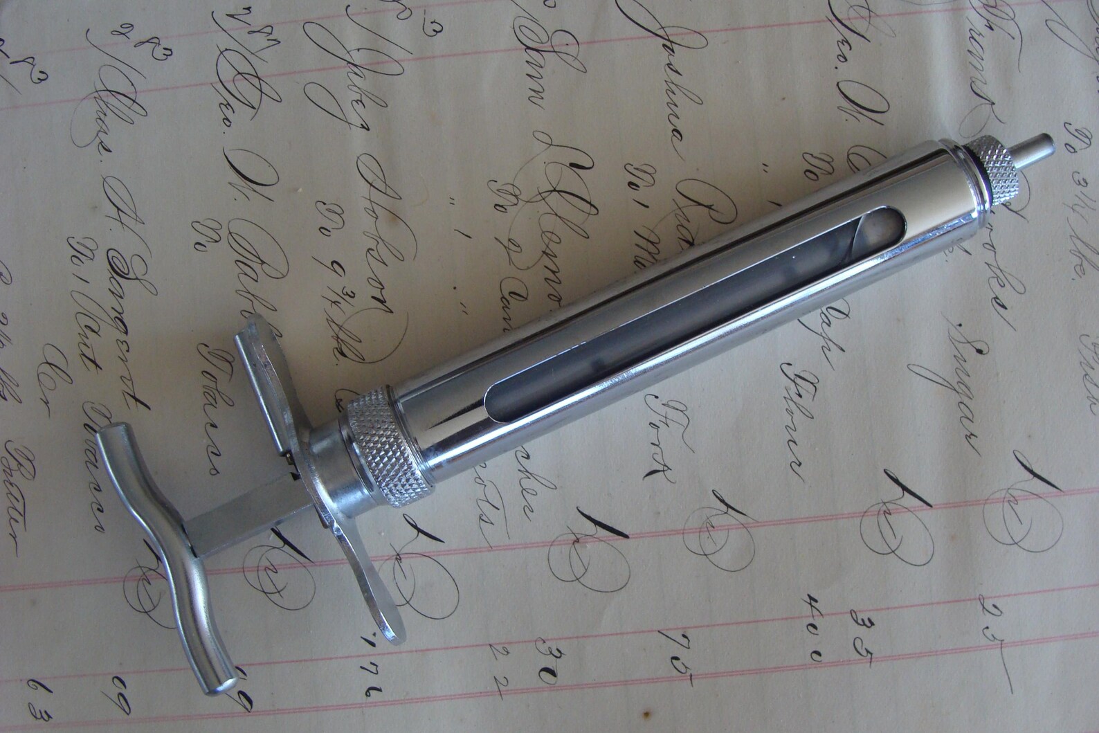 Rare Large Vintage Medical Hypodermic Glass and Metal Syringe - Etsy