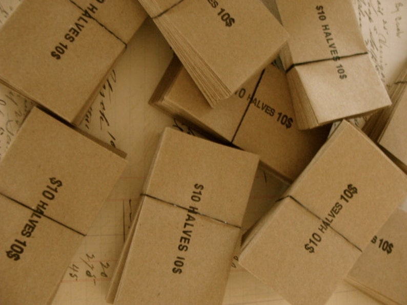 Vintage 65 Year Old Coin Wrappers for Mixed Media - Etsy