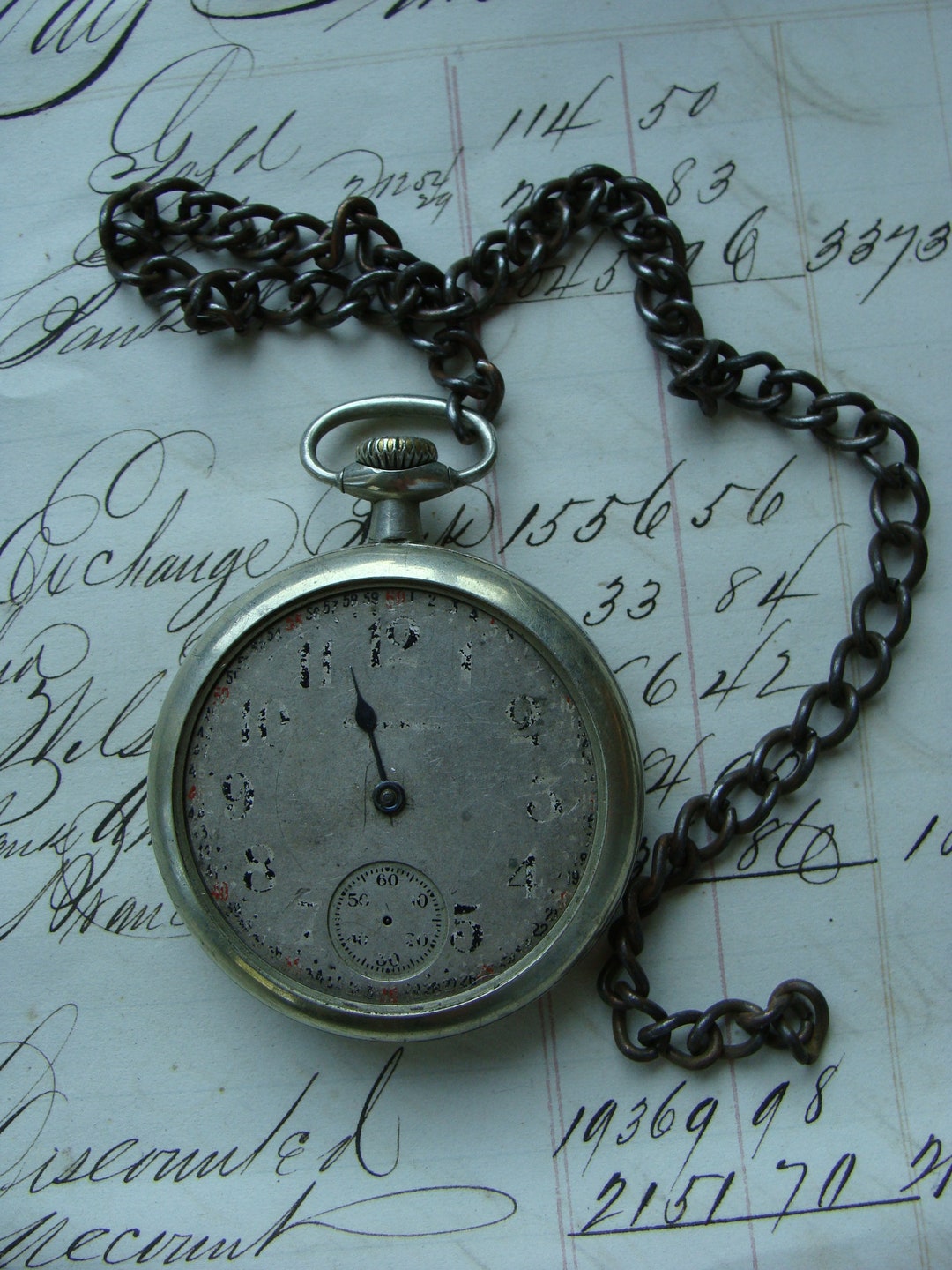 1900s Antique Elgin Old Damaged Pocket Watch - Etsy