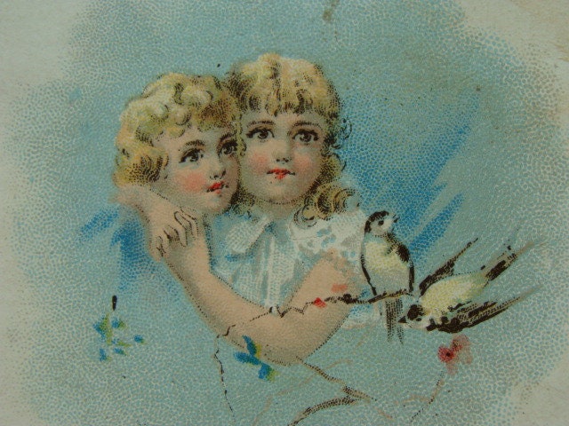 1800s Antique Logomachy Alphabet Art Gorgeous Playing Card Birds and ...