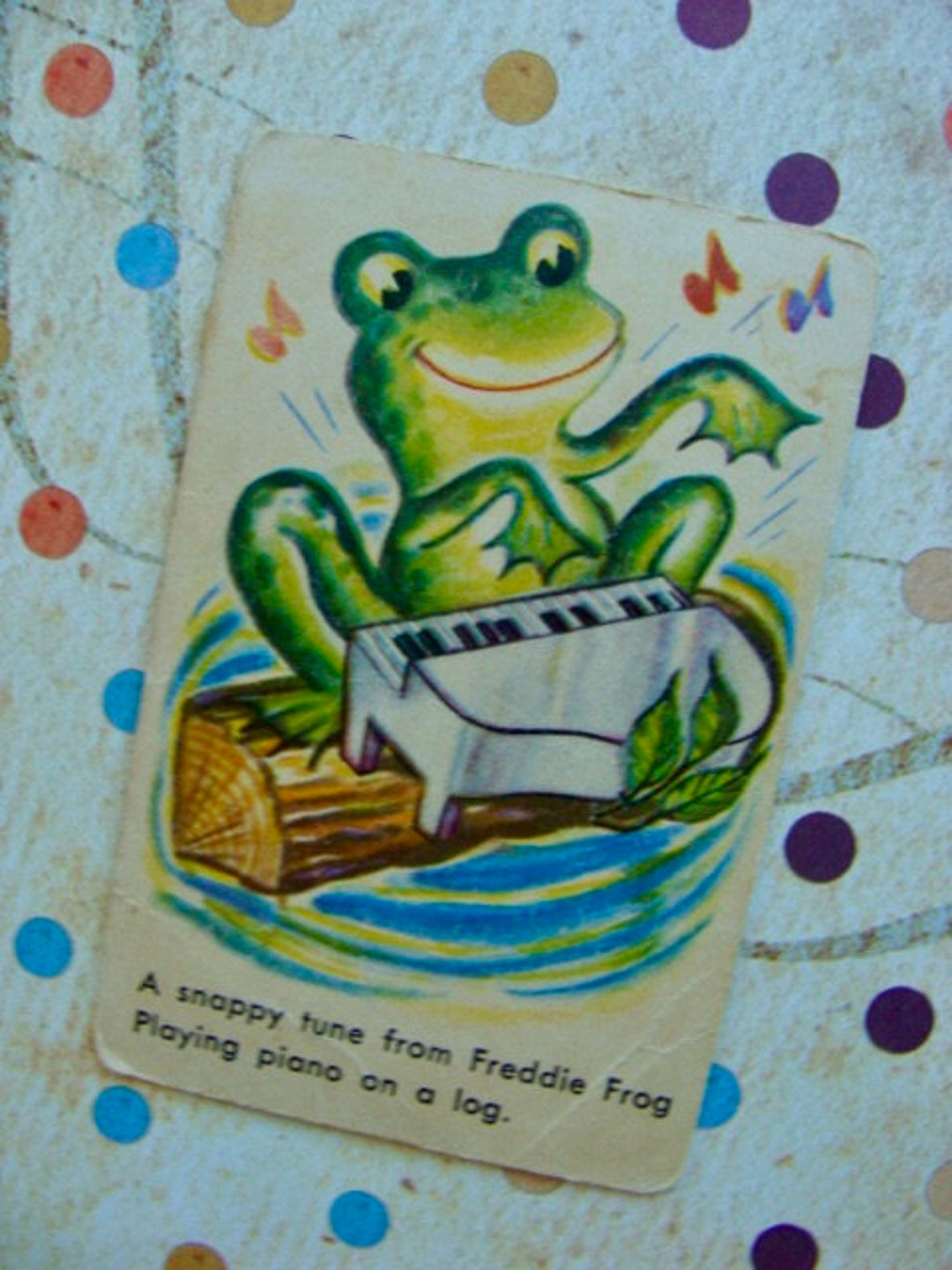 One Rare Vintage Game Trade Collector Card Garden Frog - Etsy