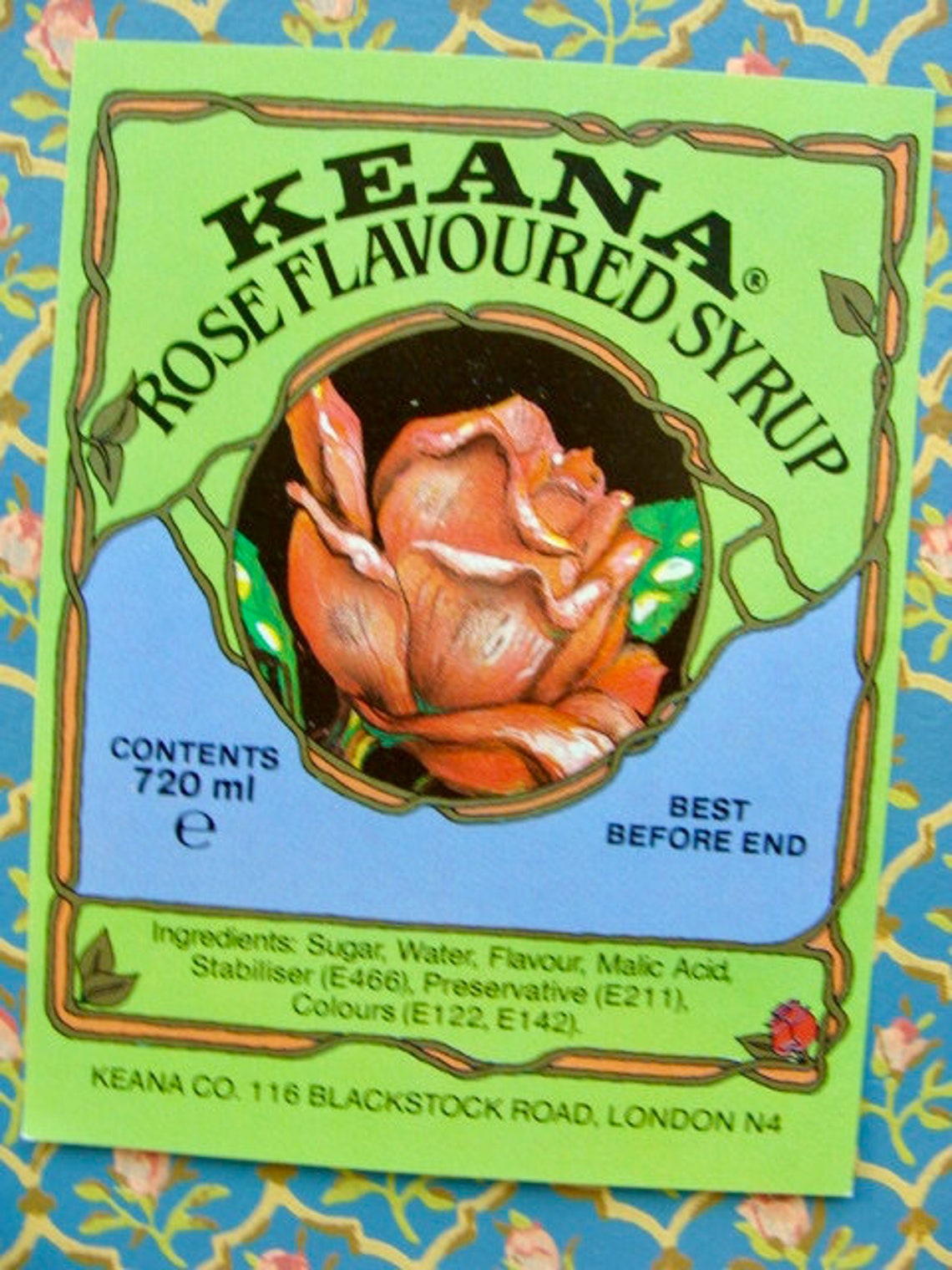 Antique Rose Flavor Syrup Pharmacy Label 1940s - Etsy