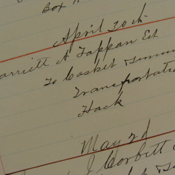Funeral Ledger Book - Etsy