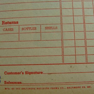 Very Vintage Antique Unused Coca-cola Bottling Co. Order Bills Invoices ...