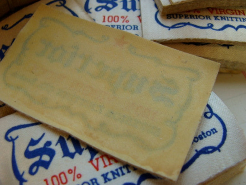 Vintage Wool Knitting Superior Virgin Wool Unused Labels Lot - Etsy