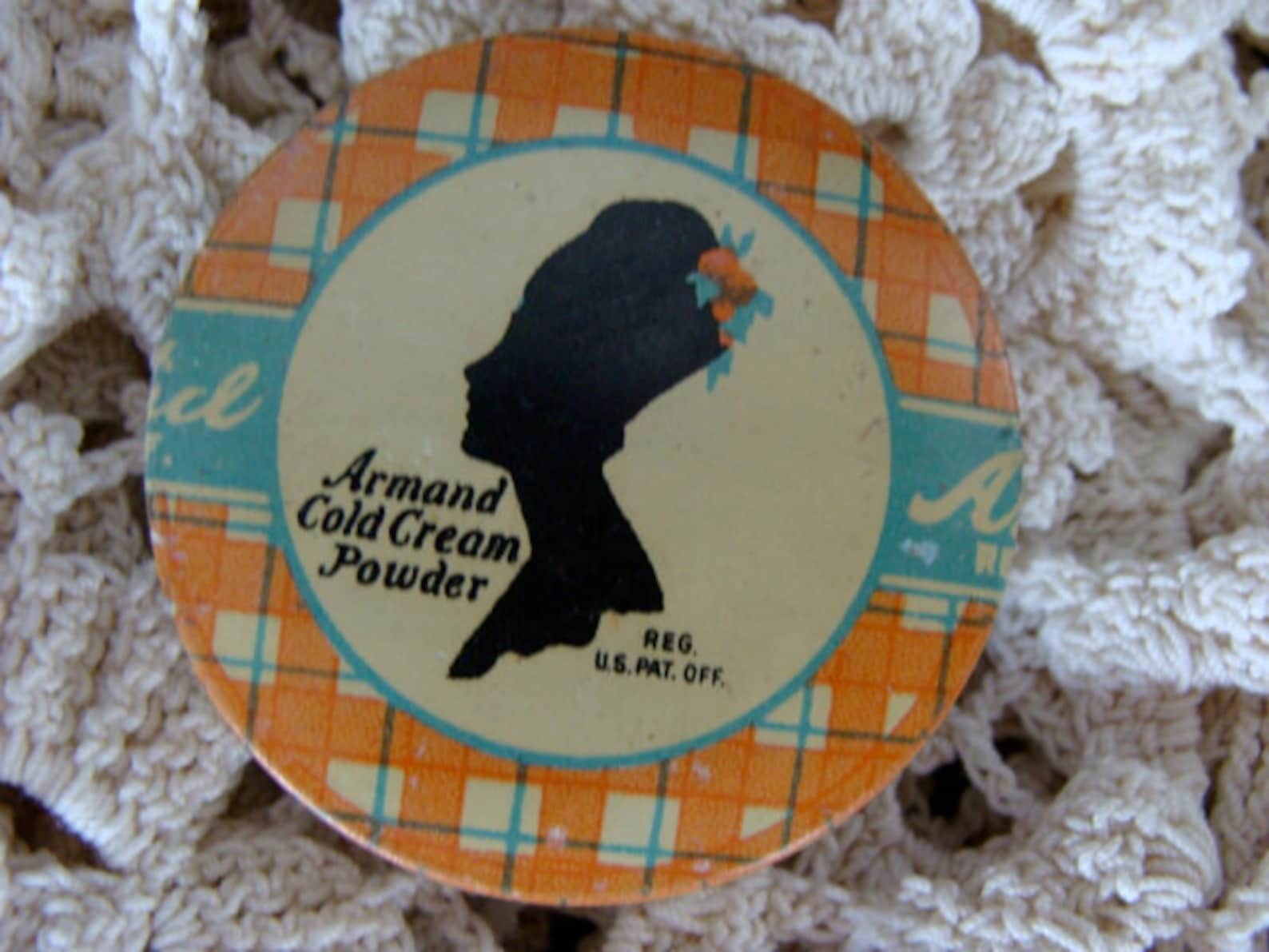 Antique Rouge Silhouette Gorgeous Feminine Tin | Etsy