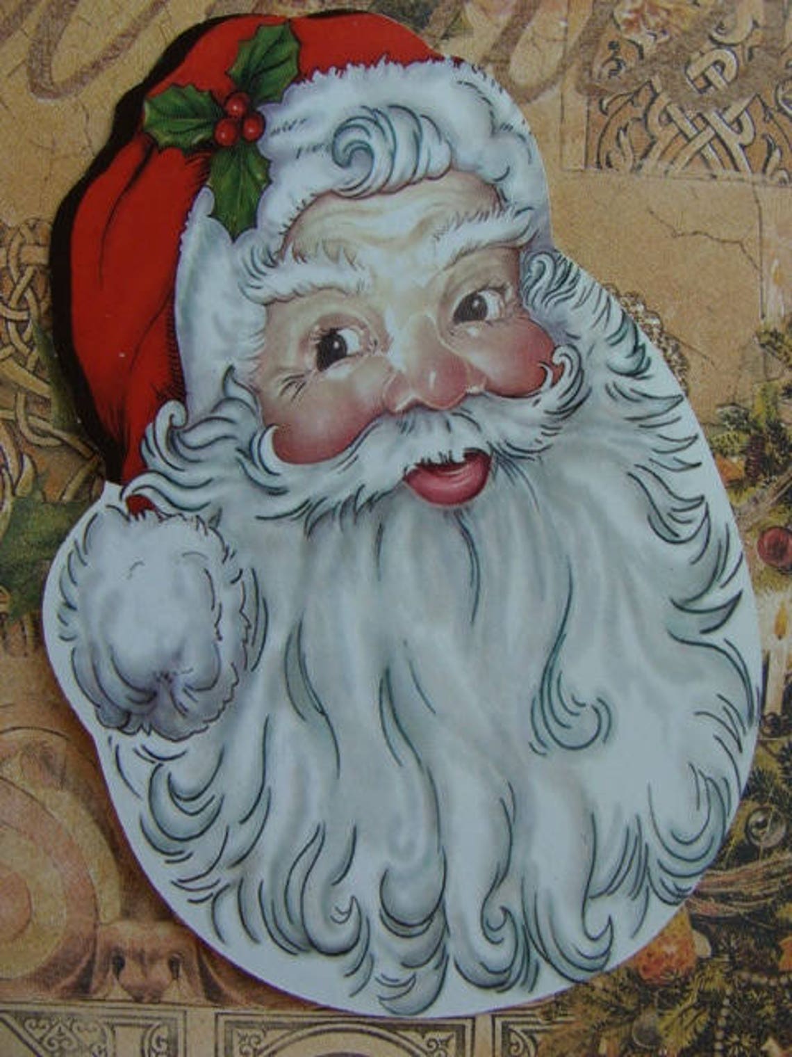 Vintage Victorian Christmas St. Nicholas Die Cut Trading Playing Cards ...