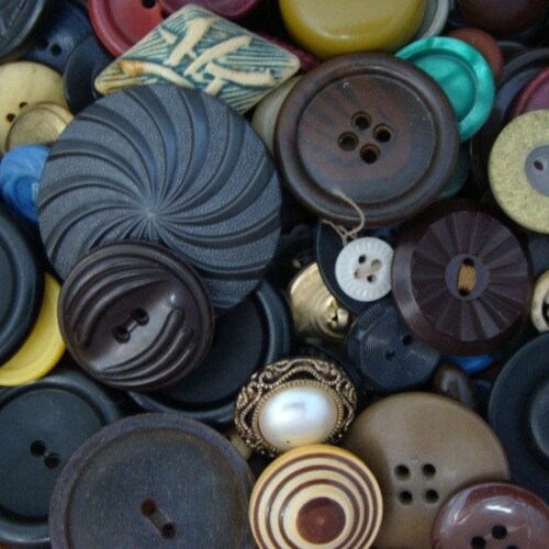 50 Vintage Button Lot - Etsy