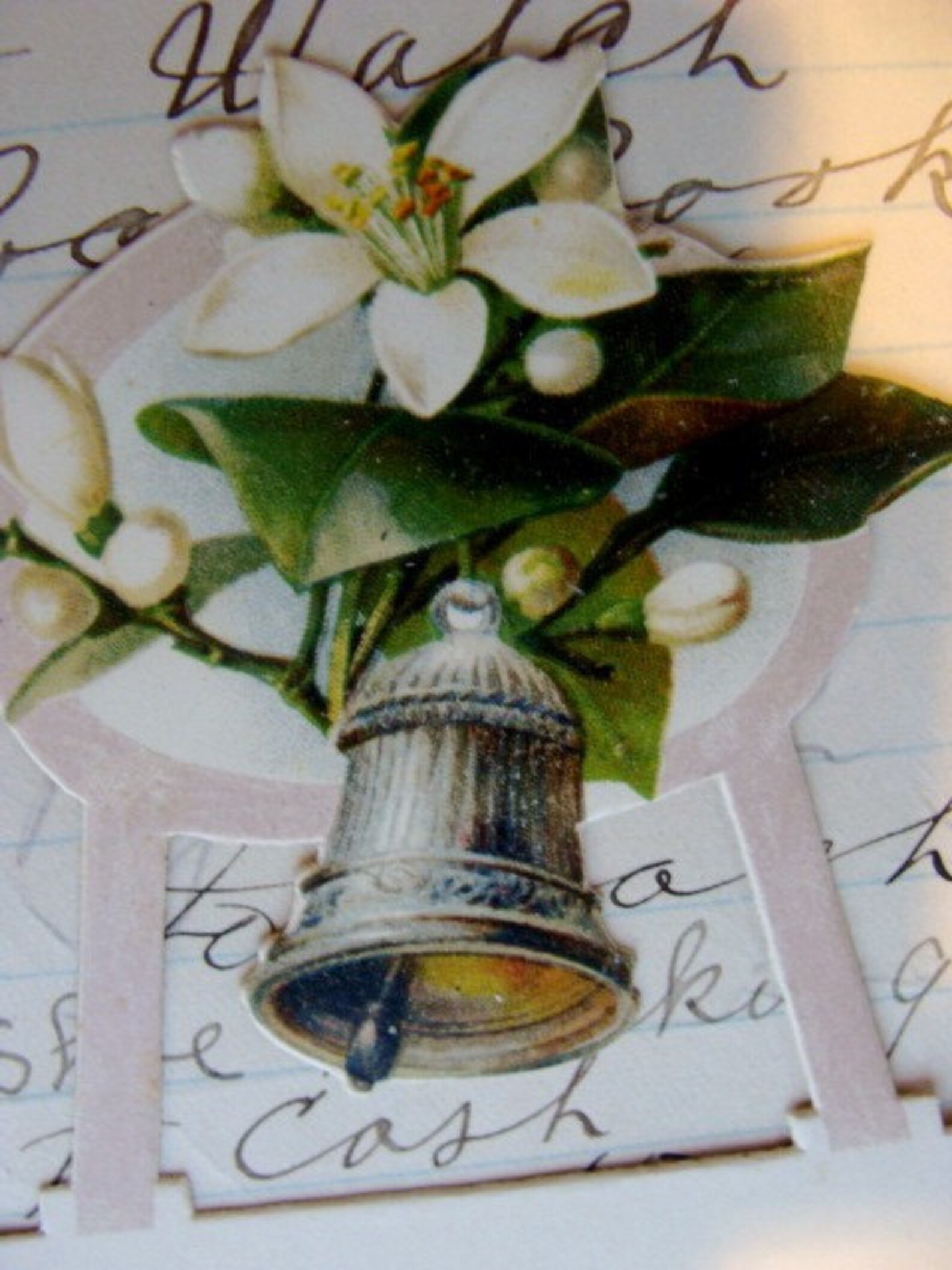 Antique German Die Cut Elegant Christmas or Wedding Bell Place - Etsy