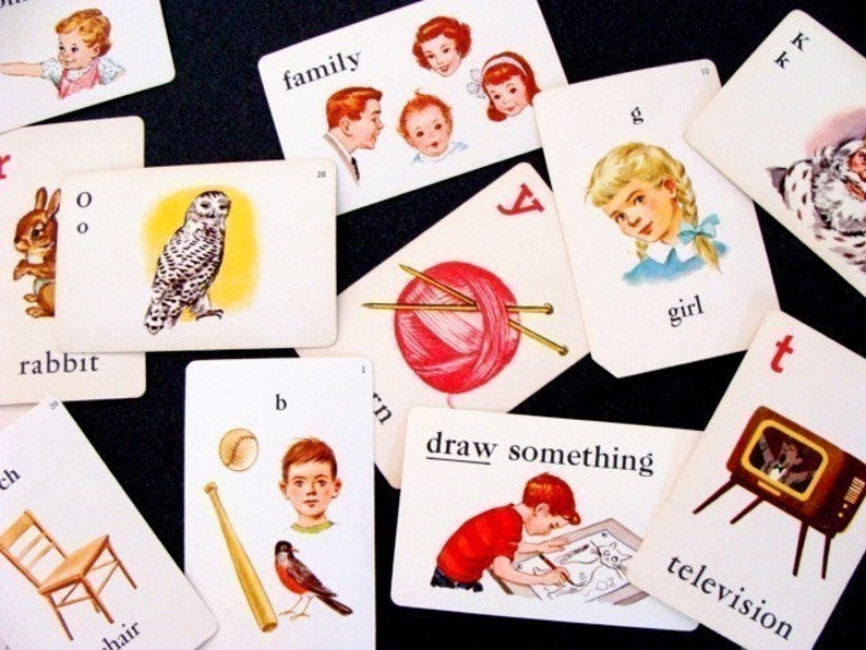 Very Vintage Picture Flash Card Lot - Etsy