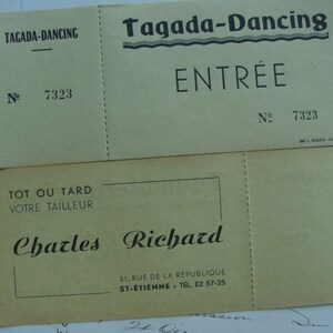 6 Antique French Dance Numbered Ticket Vouchers - Etsy
