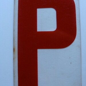 Vintage Industrial Salvaged Acrylic Letter P Tile Block - Etsy