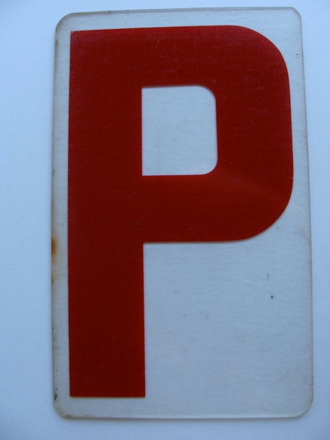 Vintage Industrial Salvaged Acrylic Letter P Tile Block - Etsy