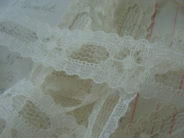 Gorgeous Antique English Netted Lace Yardage | Etsy