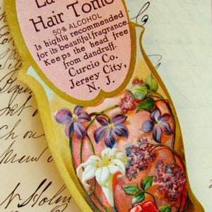 Gorgeous Antique Edwardian Embossed Hair Tonic - Etsy