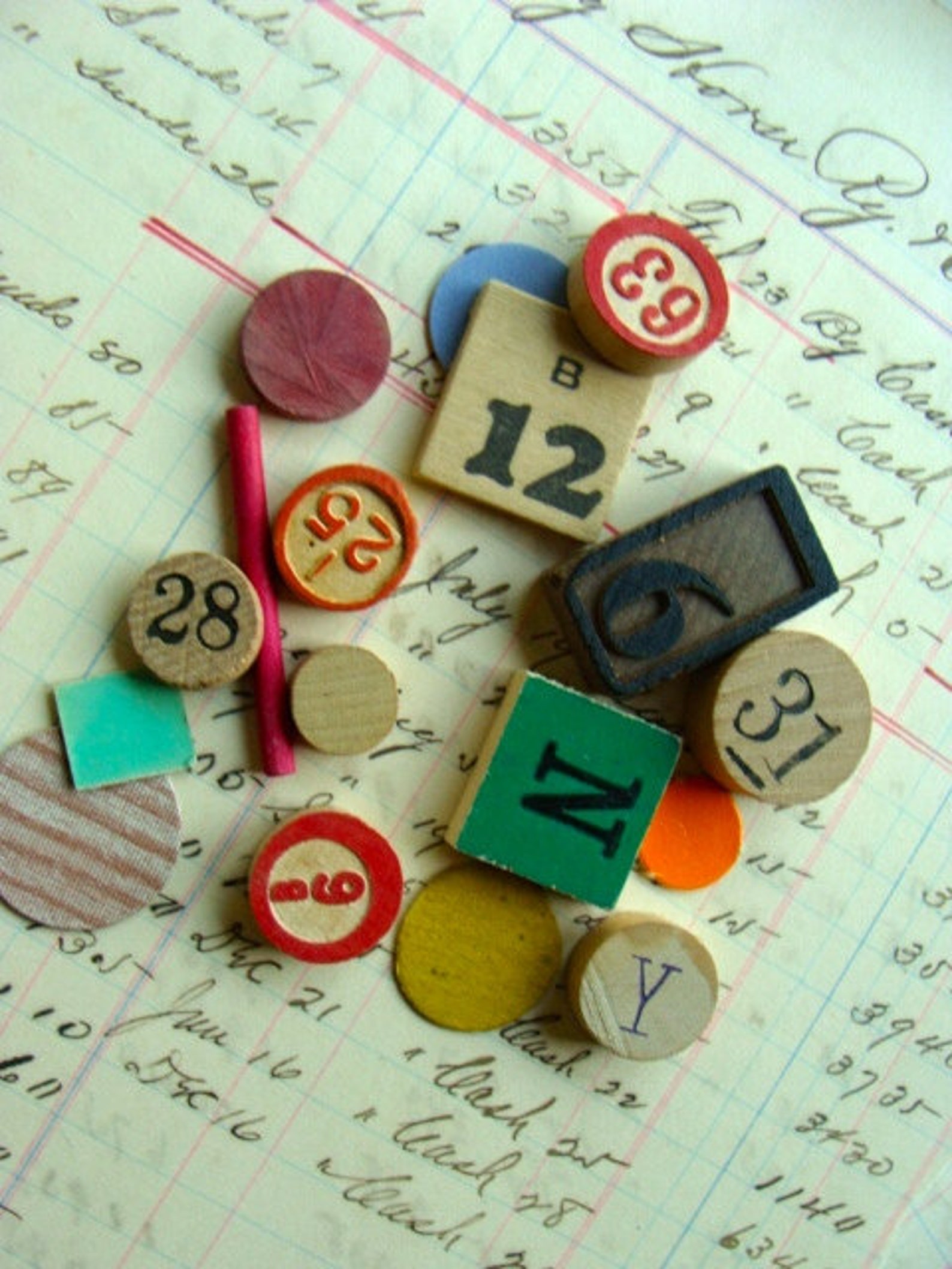 Antique Vintage and New Wooden Game Markers 16PCS No63 - Etsy