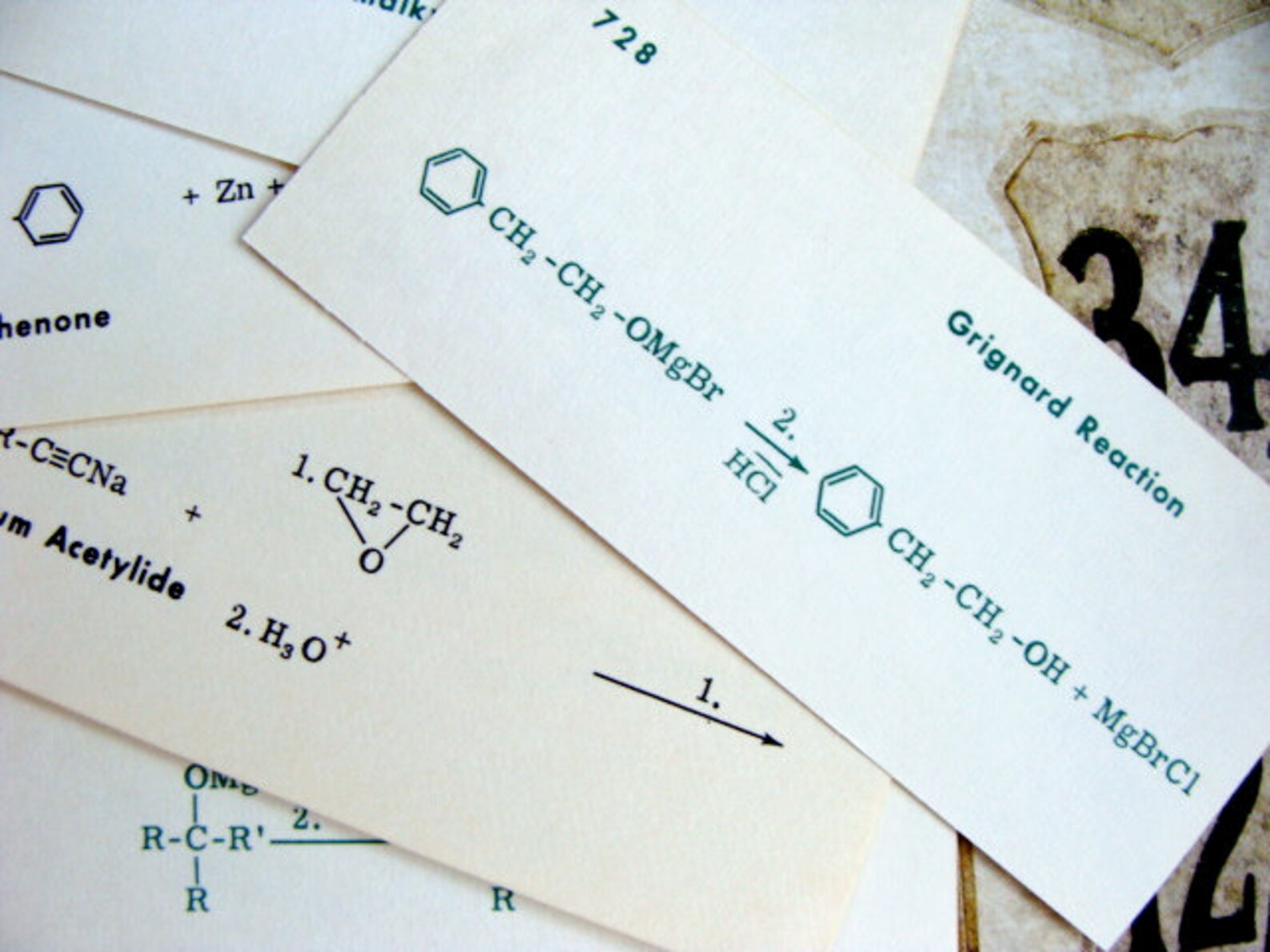 1 Dozen Vintage Chemistry Flash Cards - Etsy