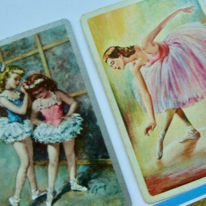 Antique Ballerina Ballet Dancer Very French Ballet Trade Playing Cards ...