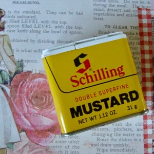 Vintage Farmhouse Mustard Tin - Etsy