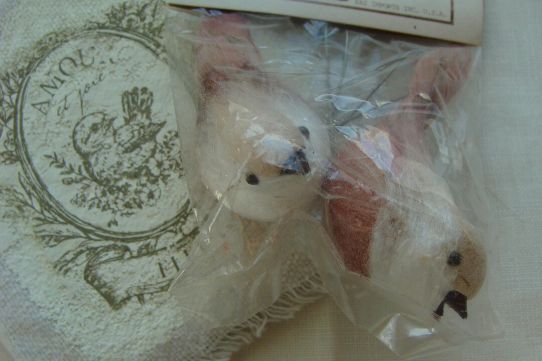 Rare Vintage Cotton Spun Birds Wrens New in Package Old Stock - Etsy