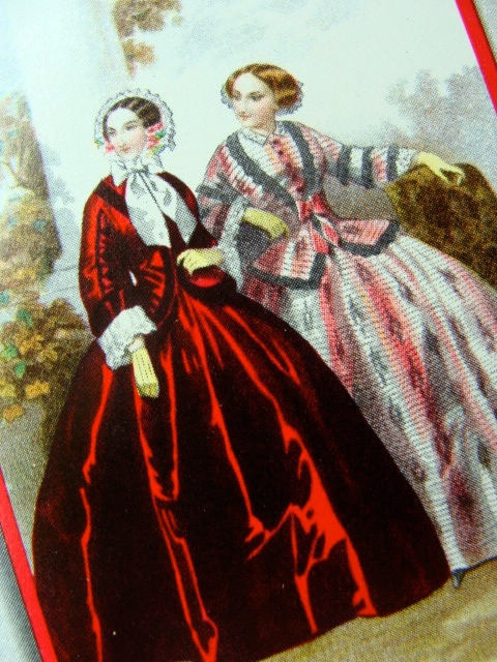 Gorgeous Godeys Ladies Stunning Images in Rich Red Velvet for | Etsy