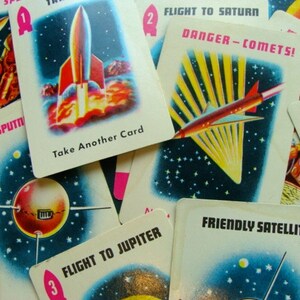 5 Vintage Rare Space Age Edition Collection Edu Cards - Etsy