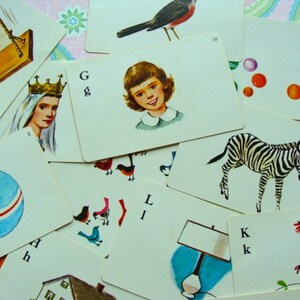 Very Vintage Picture Flash Card Lot - Etsy