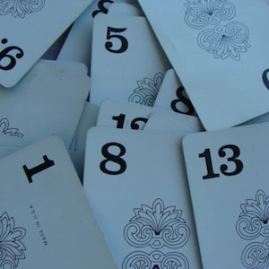 Antique Numbered Playing Cards Great for Table Numbers - Etsy