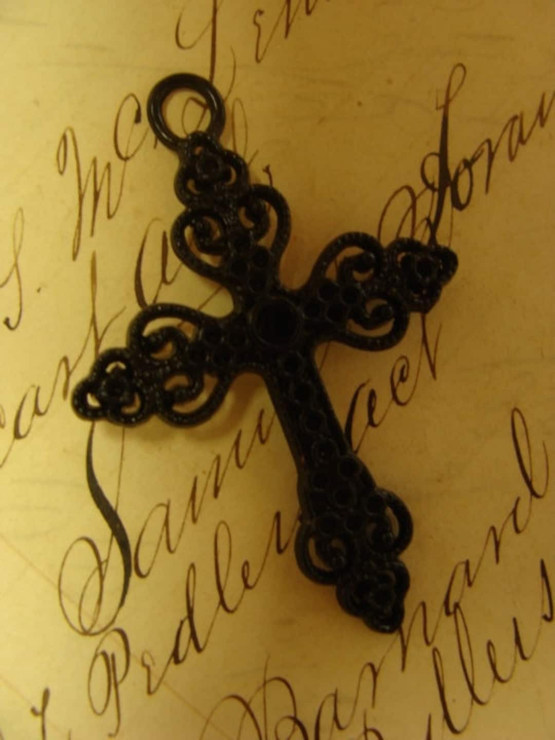 Victorian Ornate Gothic Black Cross - Etsy