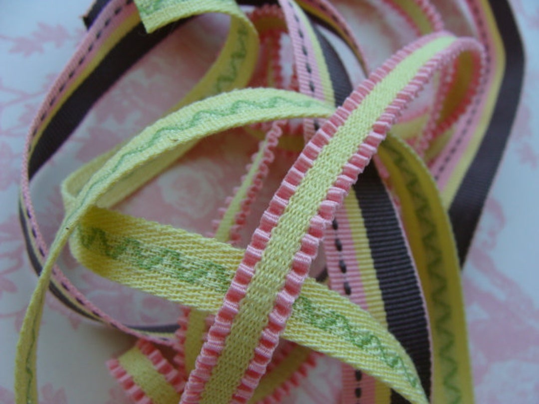 Bohemian Coordinating Ribbon Yardage Lot Gorgeous Colors - Etsy