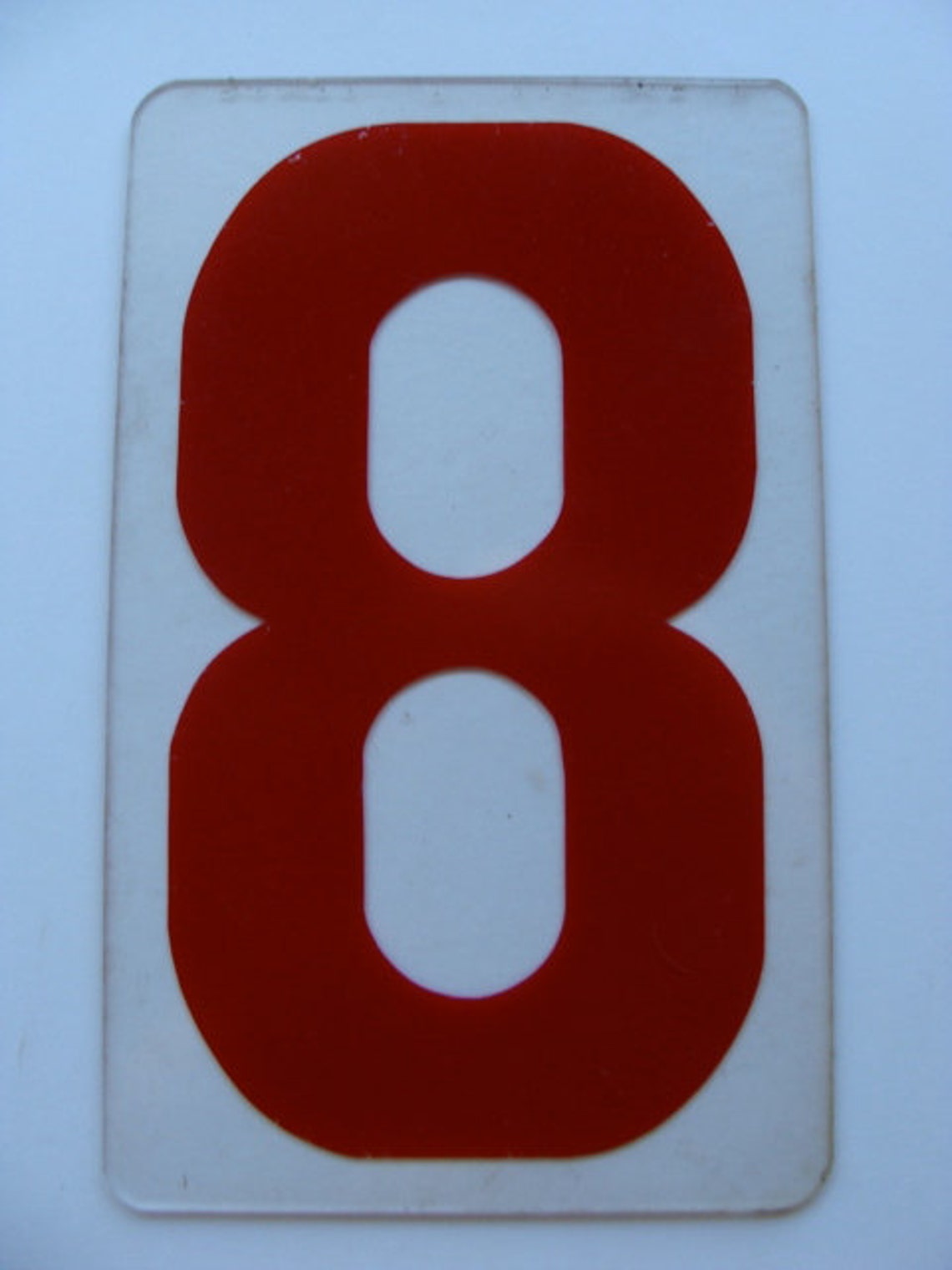 Vintage Industrial Salvaged Acrylic Number 8 Tile Block - Etsy